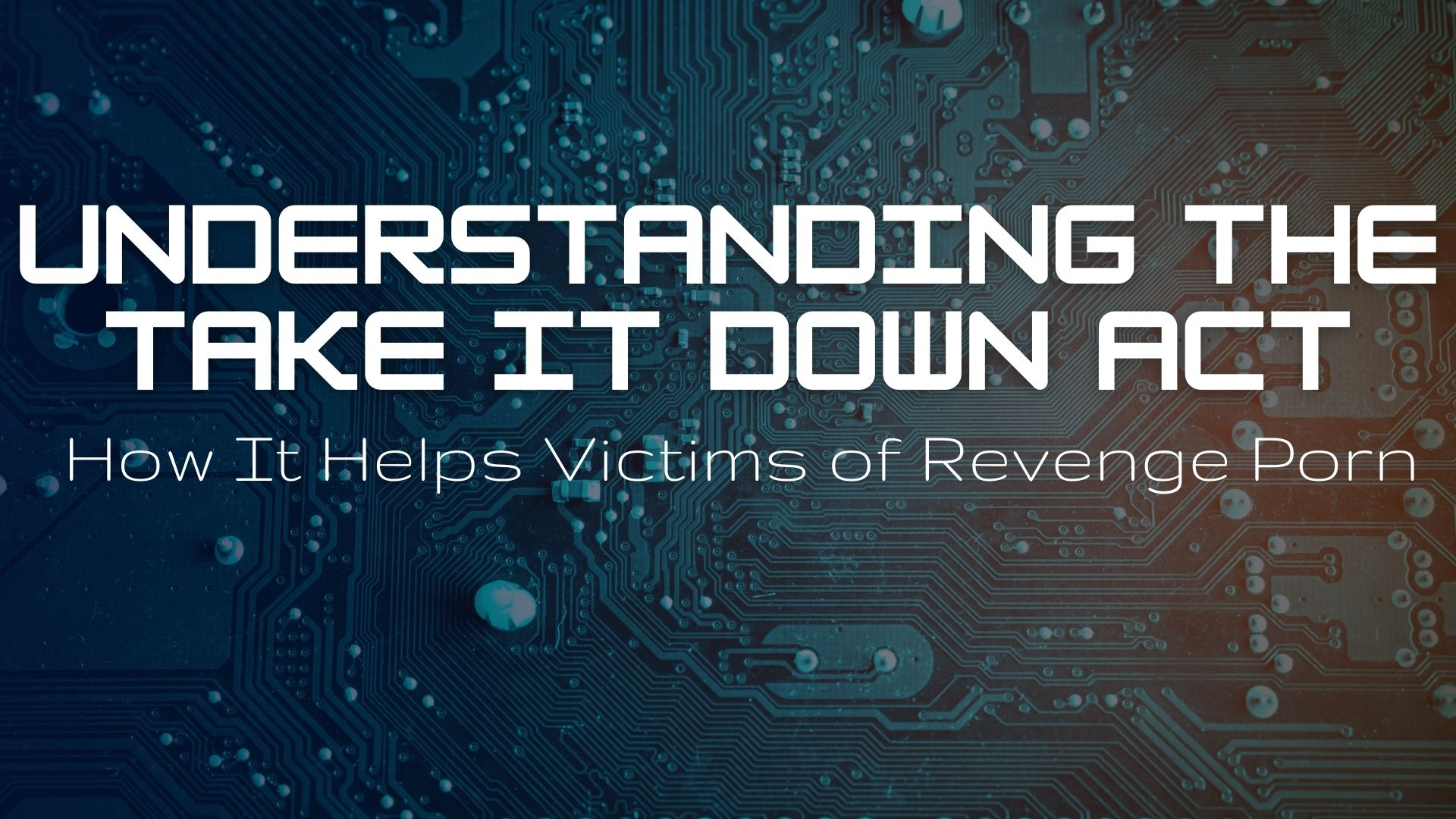 Understanding the Take It Down Act: How it Helps Victims of Revenge ...
